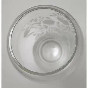 Unbranded | Accents | Vintage Etched Iris Floral Pattern Rippled Top ...